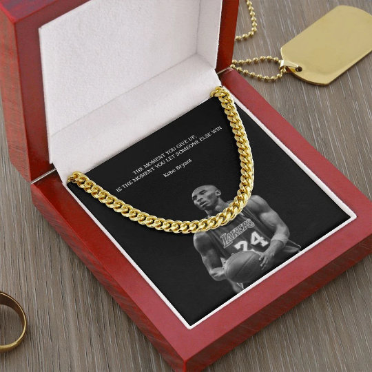 Kobe Bryant Black Mamba Basketball Chain Necklace Stainless Steel ...