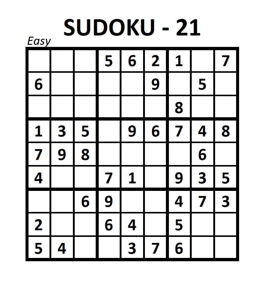Downloadable and Printable 4 per Page of 40 Sudoku Puzzles 9x9 Grid ...