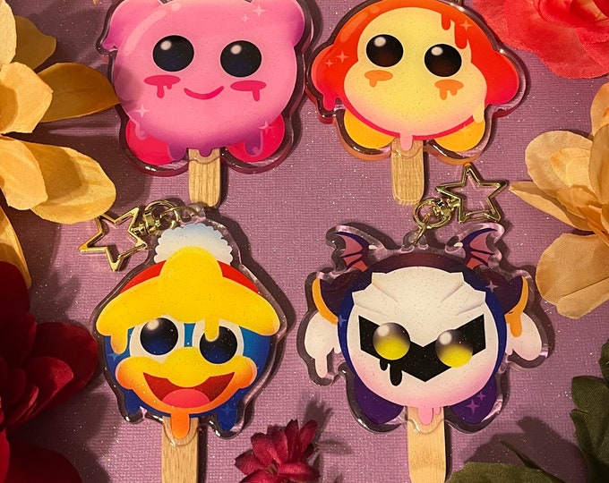 Poyo Pops Kirby Meta Knight King Dedede Waddle Dee Ice Cream Popsicle ...