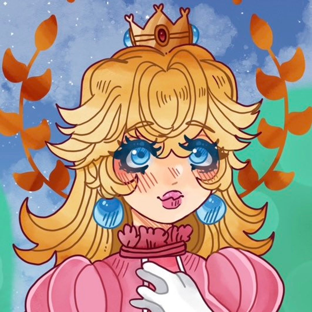 Princess Peach Art Print - Etsy