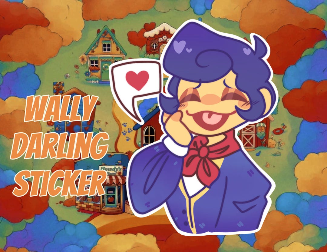 Welcome Home Wally Darling Kidcore Holo Sticker - Etsy