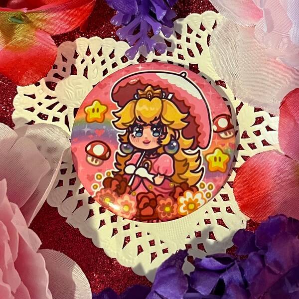 Princess Peach Pin - Etsy