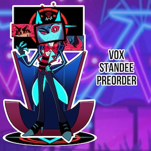 PREORDER Vox the Vees Acrylic Standee 6inches Hazbin Hotel Helluvaboss ...