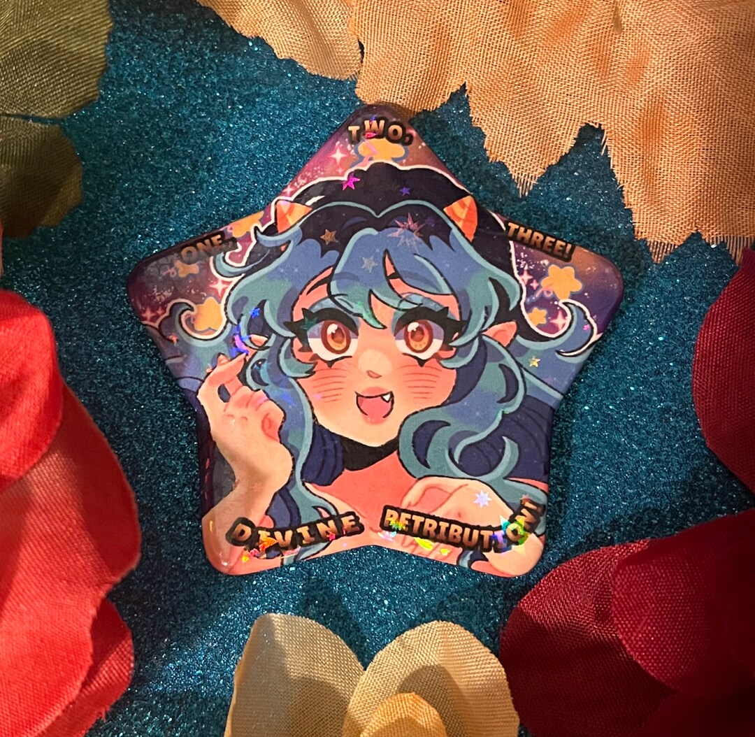 Lum Urusei Yatsura Holographic Button Pin - Etsy