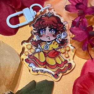 Princess Peach Showtime Stella Princess Daisy Rosalina Acrylic Keychain ...