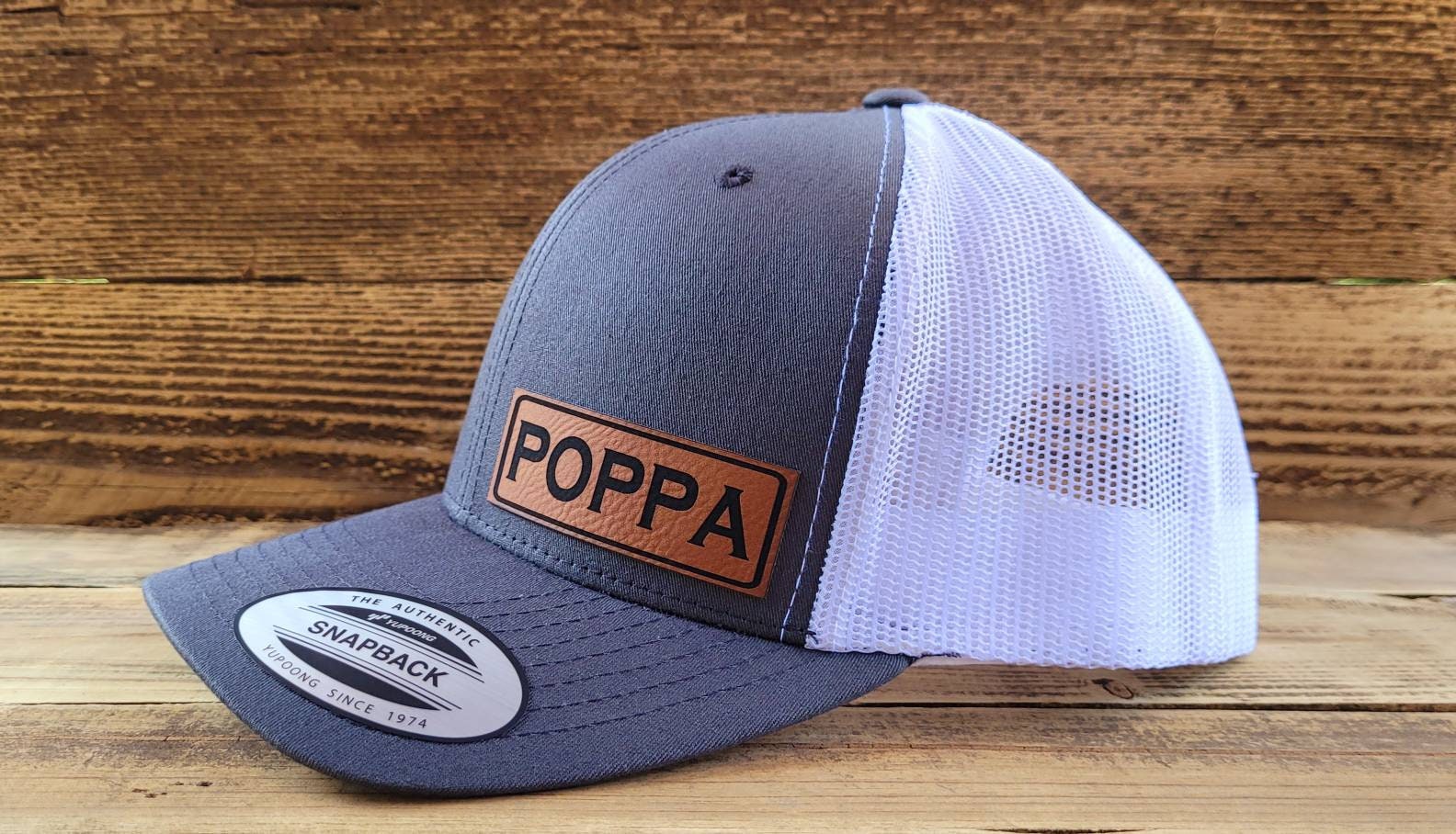 POPPA HAT! Fathers Day! Birthday Gift! Poppa Patch Hat, Poppa ...