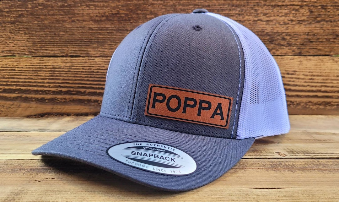 POPPA HAT! Fathers Day! Birthday Gift! Poppa Patch Hat, Poppa Announcement, Grandpa Hat, Gifts ...