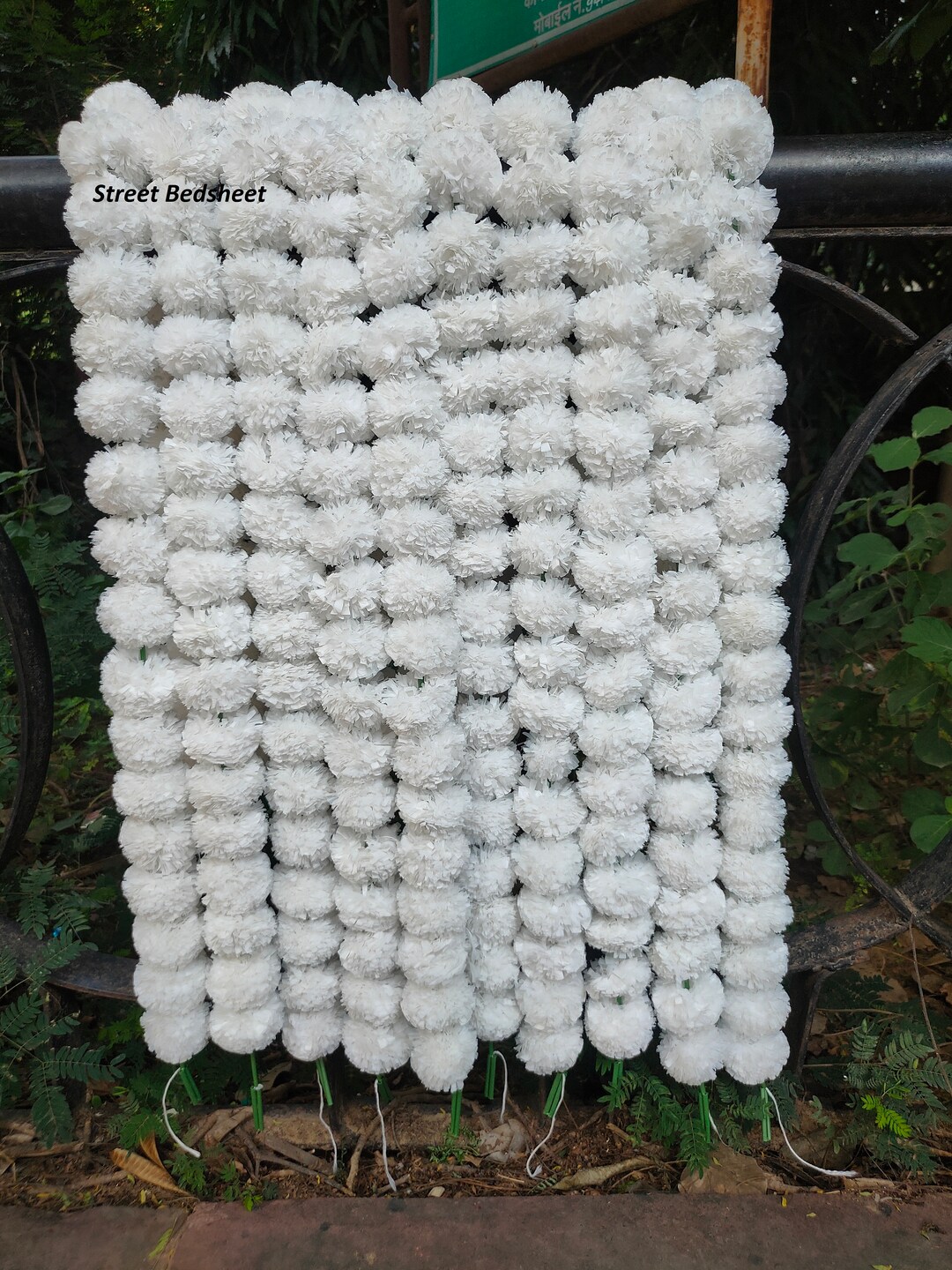 Artificial Marigold Garlands Flower Strings Wedding Mehndi Party Door ...