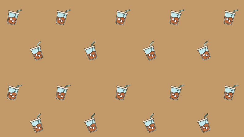 Iced Coffee Desktop Wallpaper - Etsy