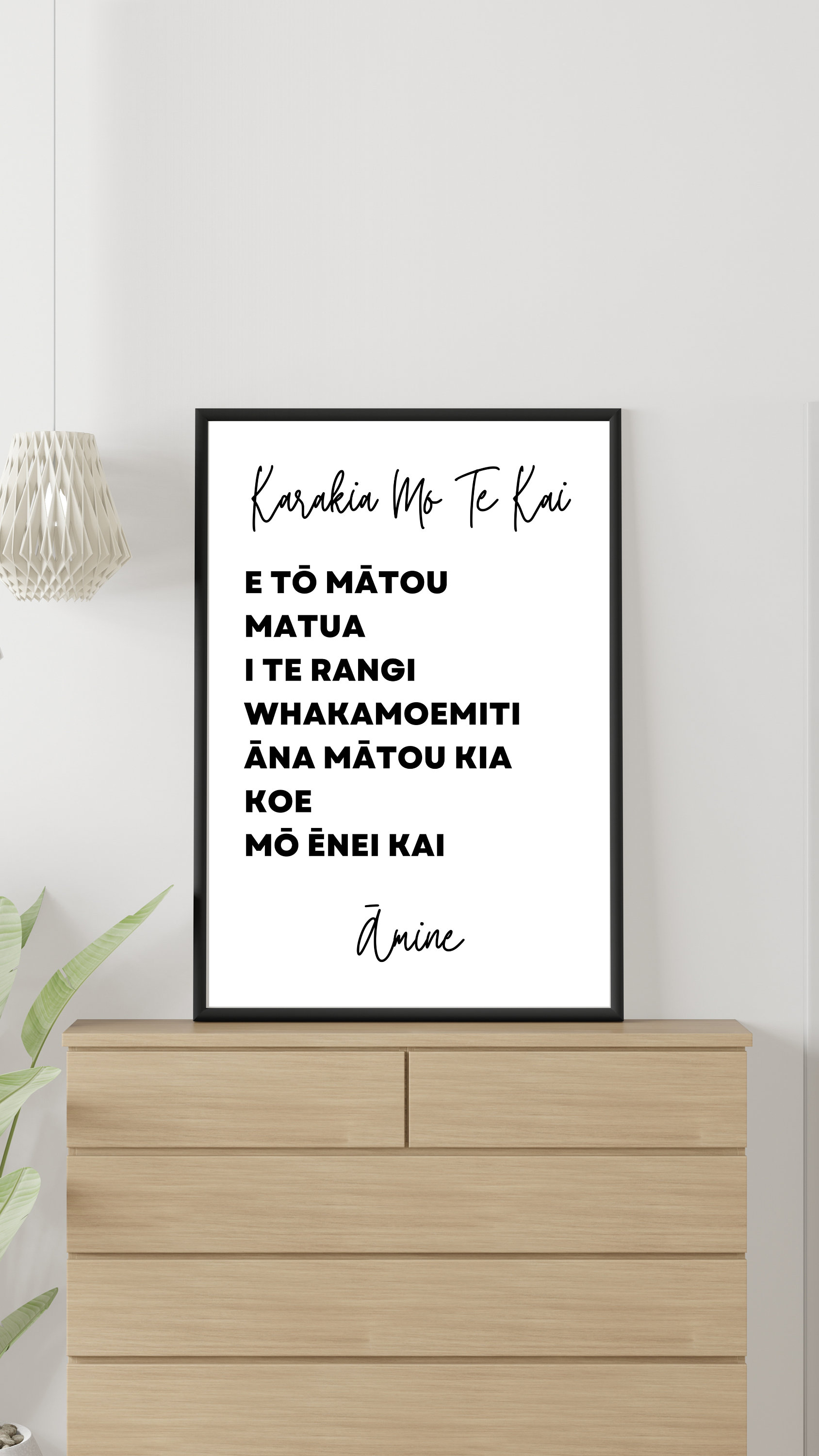Te Reo Māori Prayer for Food - Instant Download - Etsy
