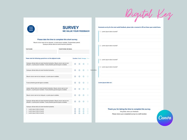 Customer Feedback Client Rating Purchase Survey Corporate and ...