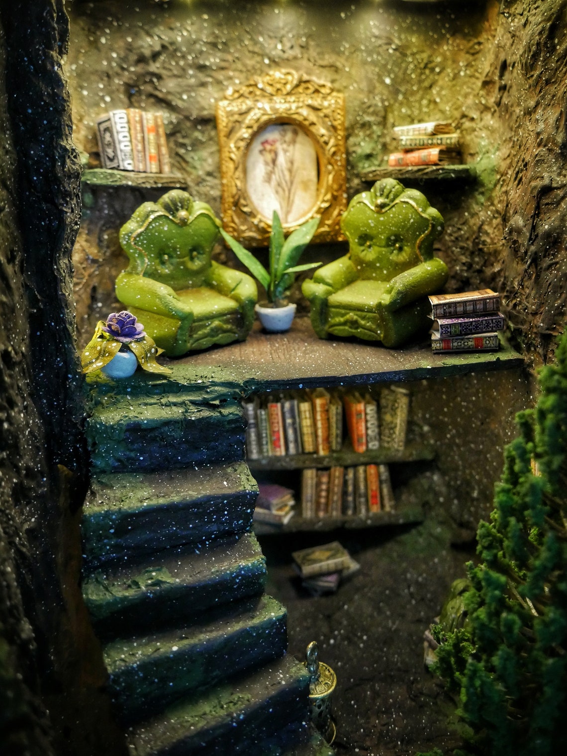 Book Nook Library DIY Kitlibrary in Woodreading - Etsy