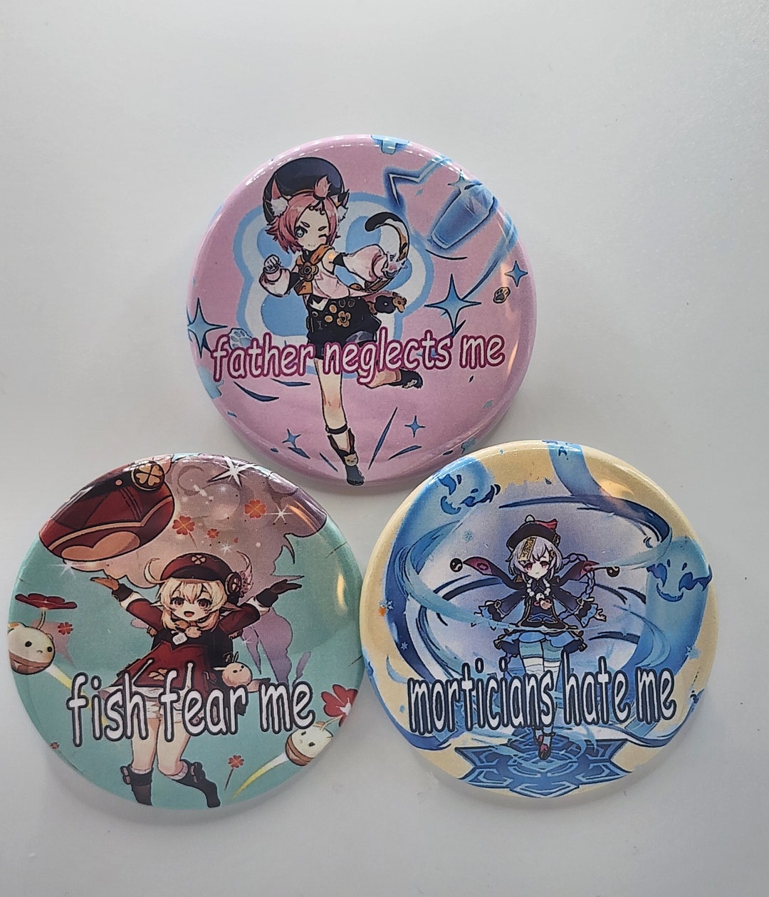 Set of Three (3) Qiqi Diona Klee Little Three They're Cute and Small ...