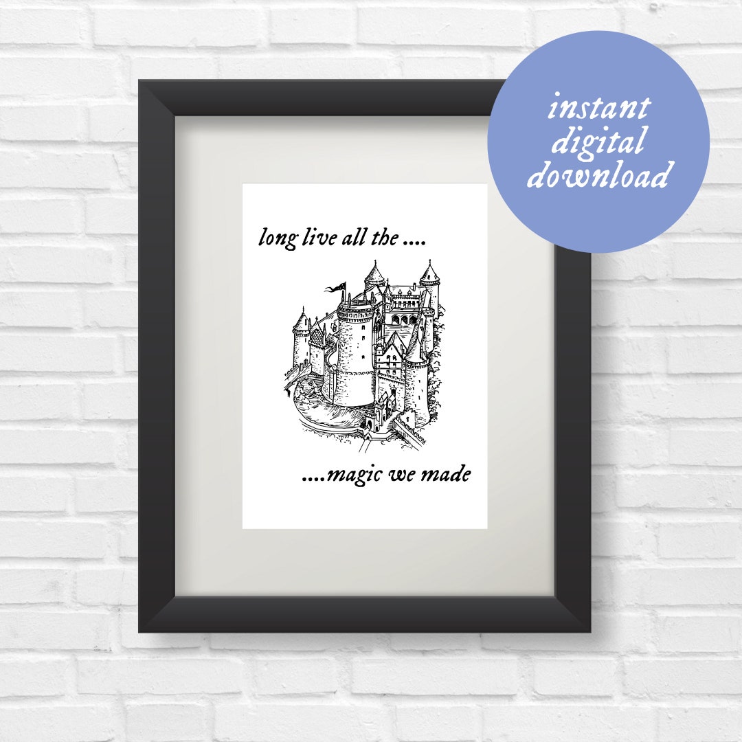 Long Live TS Print Wall Art Long Live Lyrics Poster Art - Etsy