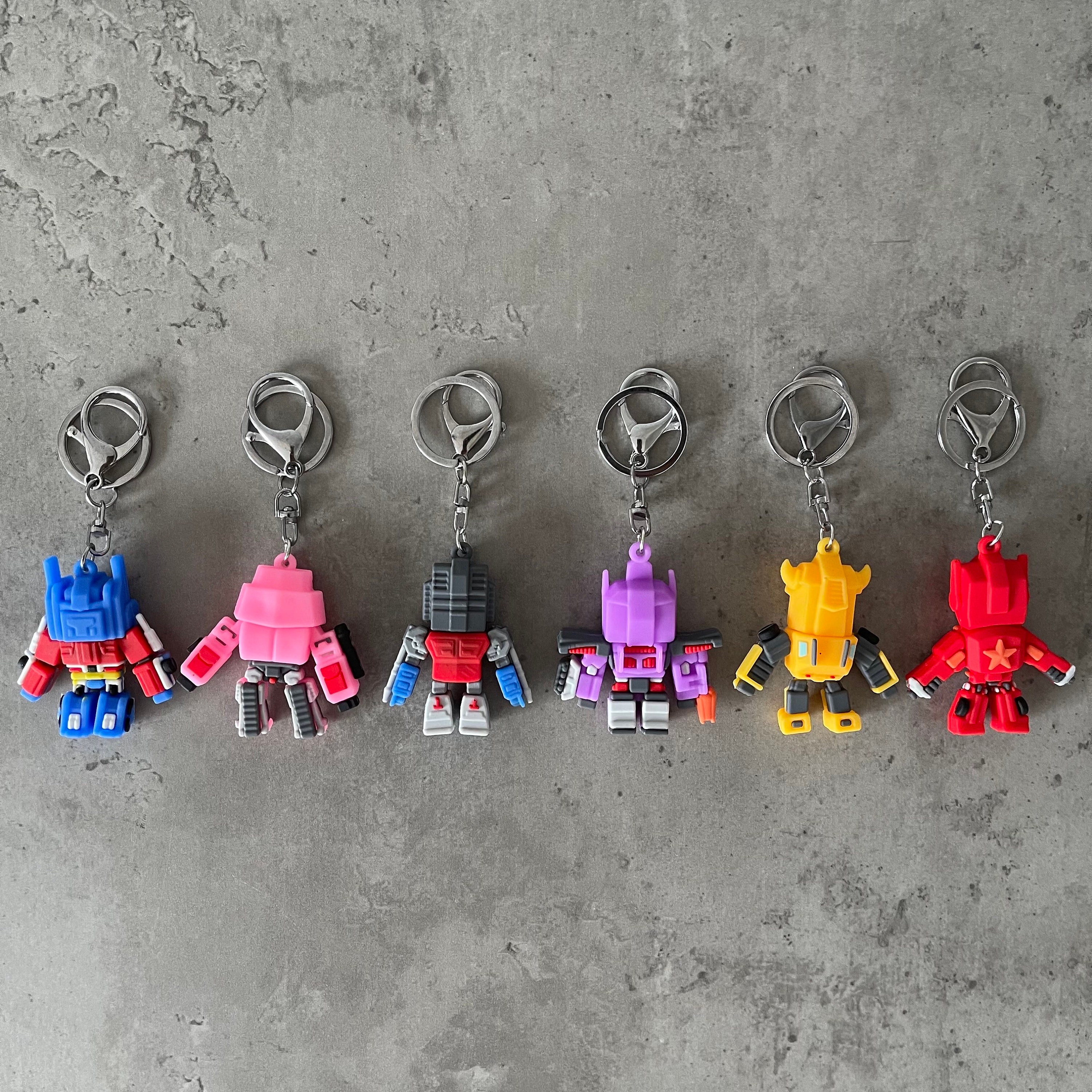 Transformers | 3D Keyring | Blue, Pink, Grey, Purple, Yellow & Red - Etsy