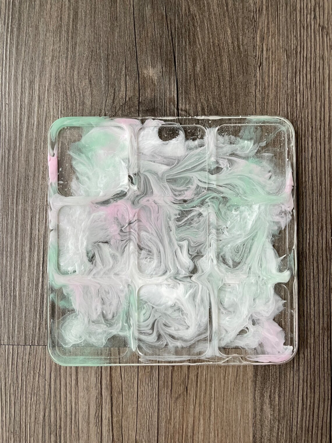 Custom Resin Tic Tac Toe Board With Personalized X's/o's & Swirl Board Game, Custom Tic Tac Toe ...