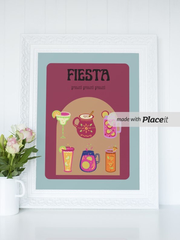 Fiesta Digital Downloads, Mexican Digital Prints, Wall Art, Room Decor ...