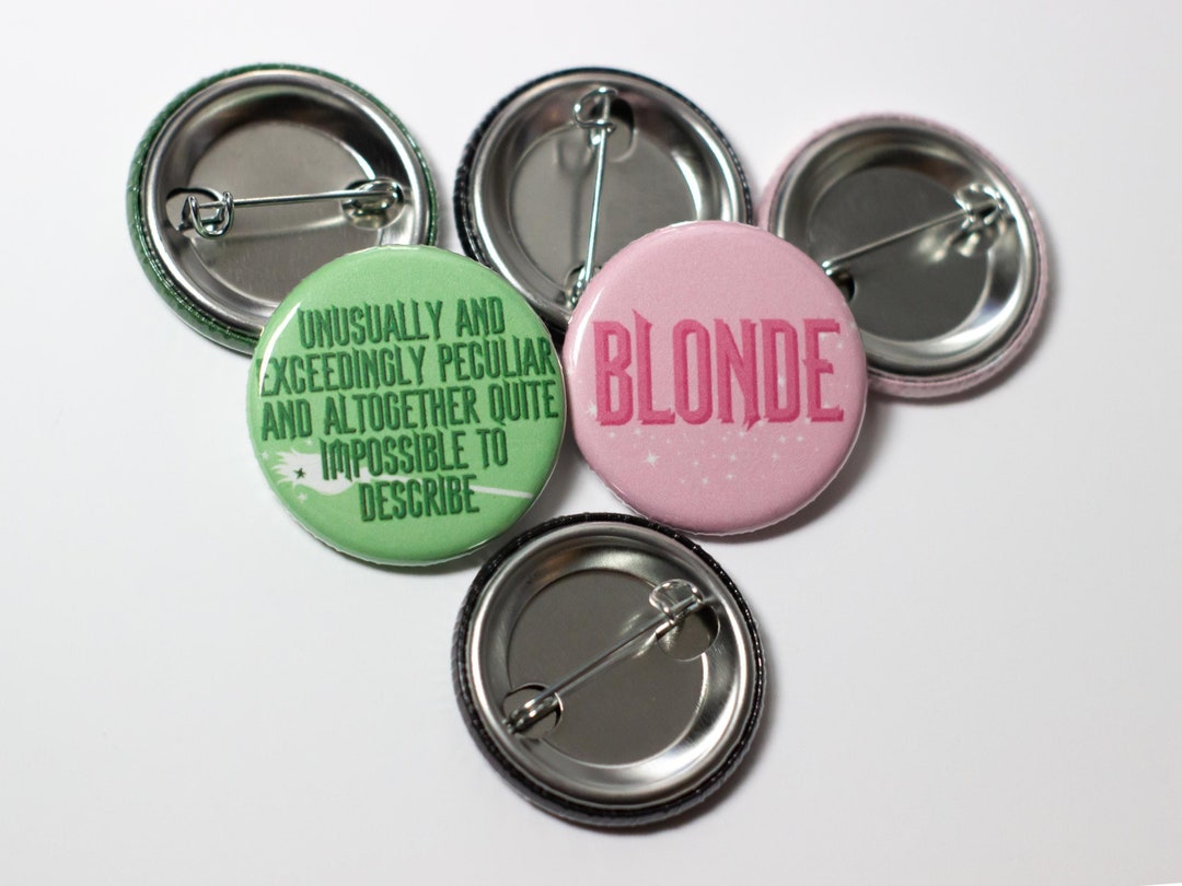 WICKED Set of Pins - "impossible to Describe" + "blonde" - Etsy