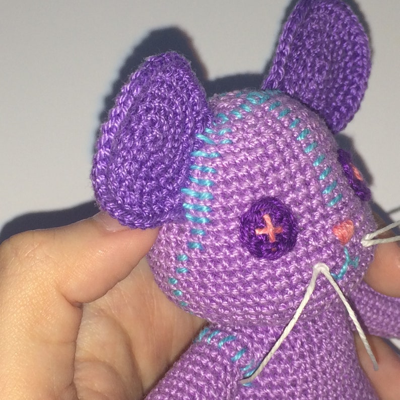 Purple Mouse digital Crochet Pattern ONLY - Etsy
