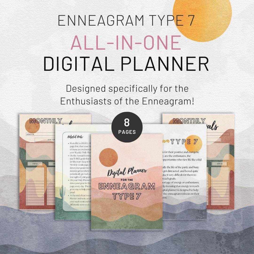 Digital Planner for the Enneagram Type 7 - Etsy
