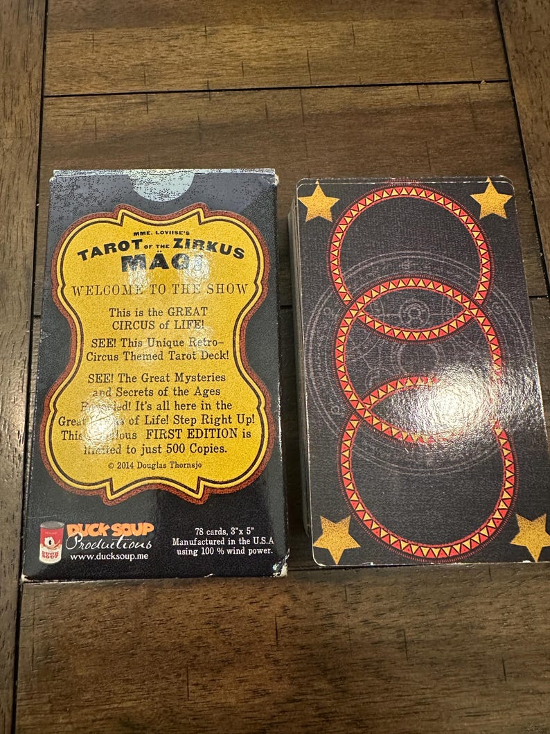 Tarot of the Zirkus Mägi **original Deck. First Edition. Limited to 500 ...