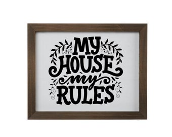 House Rules Wooden Signs - Etsy