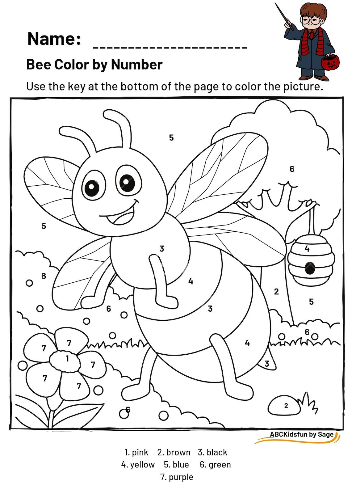 Kids Colouring Worksheet - Etsy