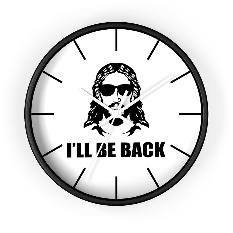 Jesus I'll Be Back Wall Clock christian Gift Funny - Etsy
