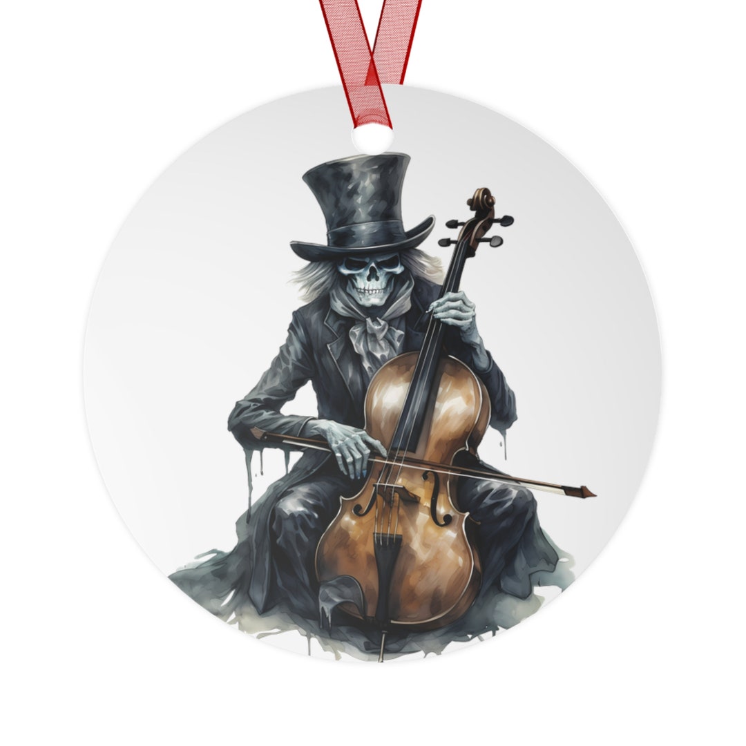Zombie Metal Ornaments Zombie Cello Halloween Spooky Decoration ...