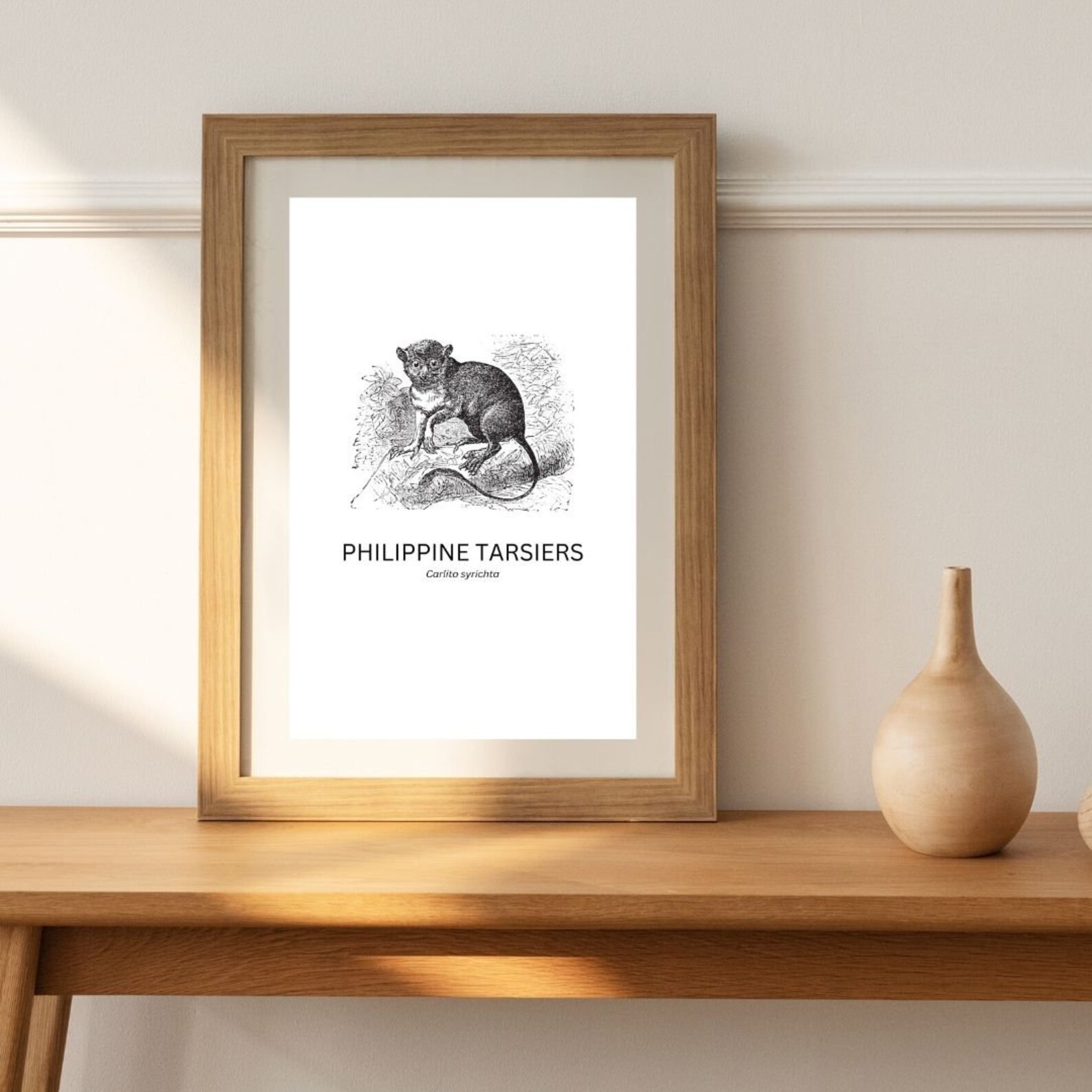 Tarsier Bohol Philippines Poster Printable A3 Elegant Poster Bohol ...