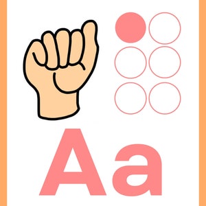 ASL and Braille Inclusive Alphabet Printable - Etsy Canada