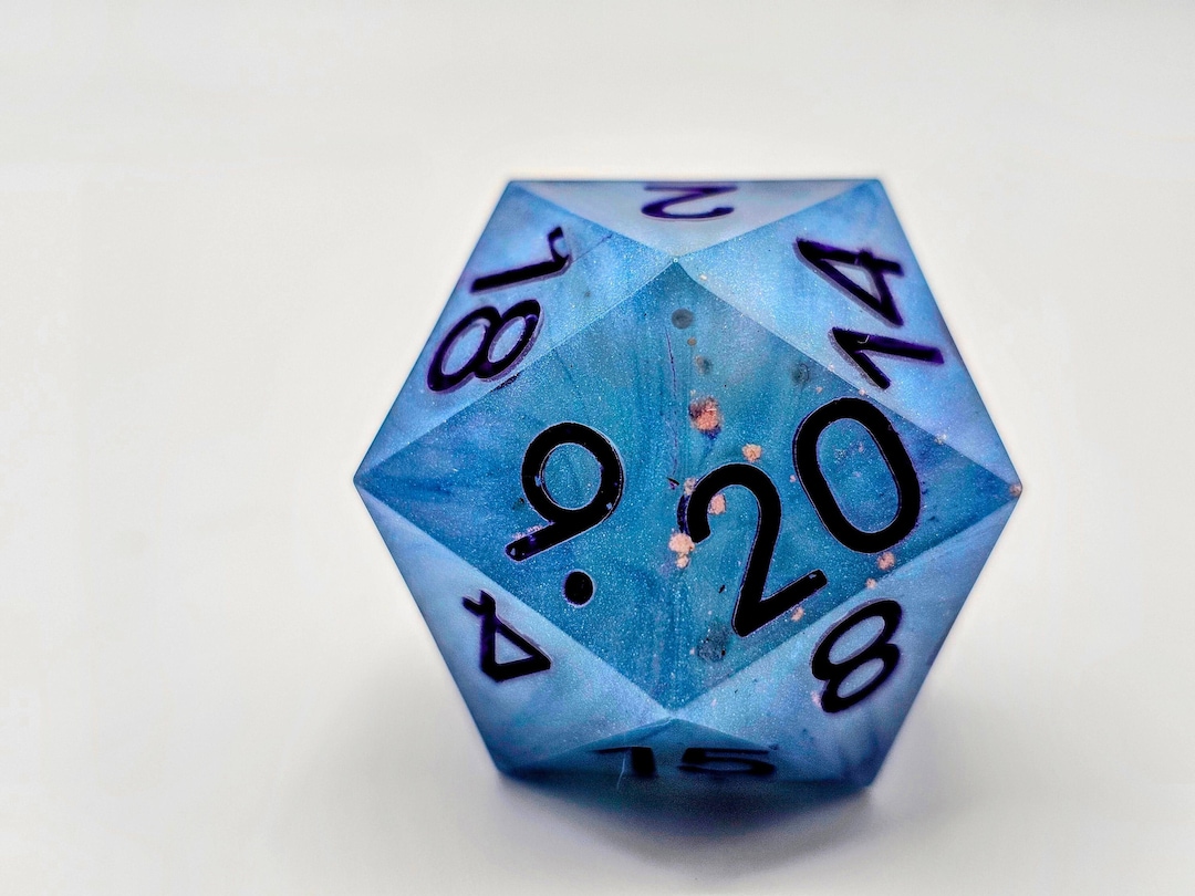 Storm Brewing, Single 33mm Jumbo D20, Big Dice, Sharp Edge, Handmade ...