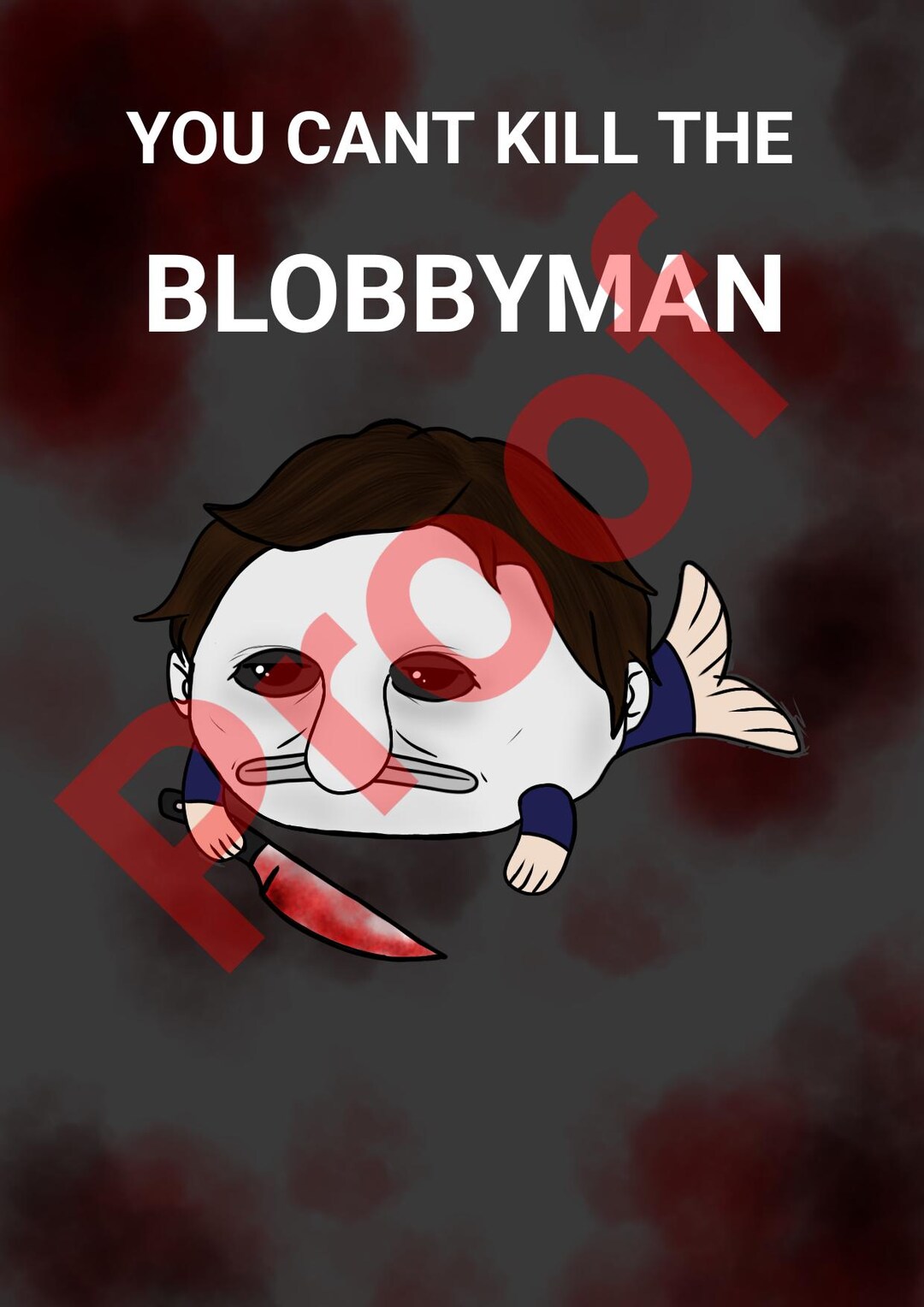 A4 Michael Myers Blobfish Poster Print - Etsy UK