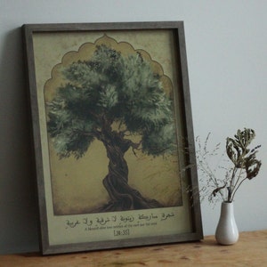 Blessed Olive Tree - Islamic Wall Art - Quran Art - Modern Islamic Art ...