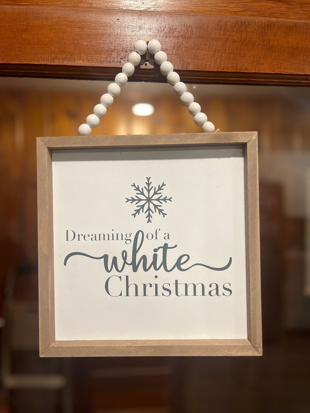 White Christmas Sign! - Etsy