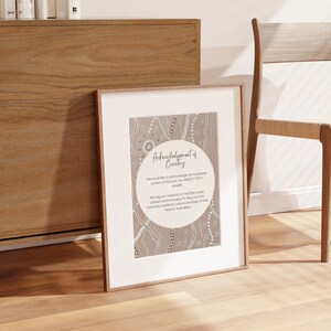 Aboriginal Art Downloadable Print Acknowledgment of Country - Etsy ...