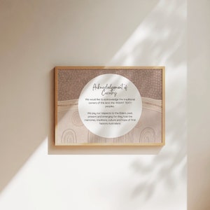 Aboriginal Art Downloadable Print Acknowledgment of Country - Etsy