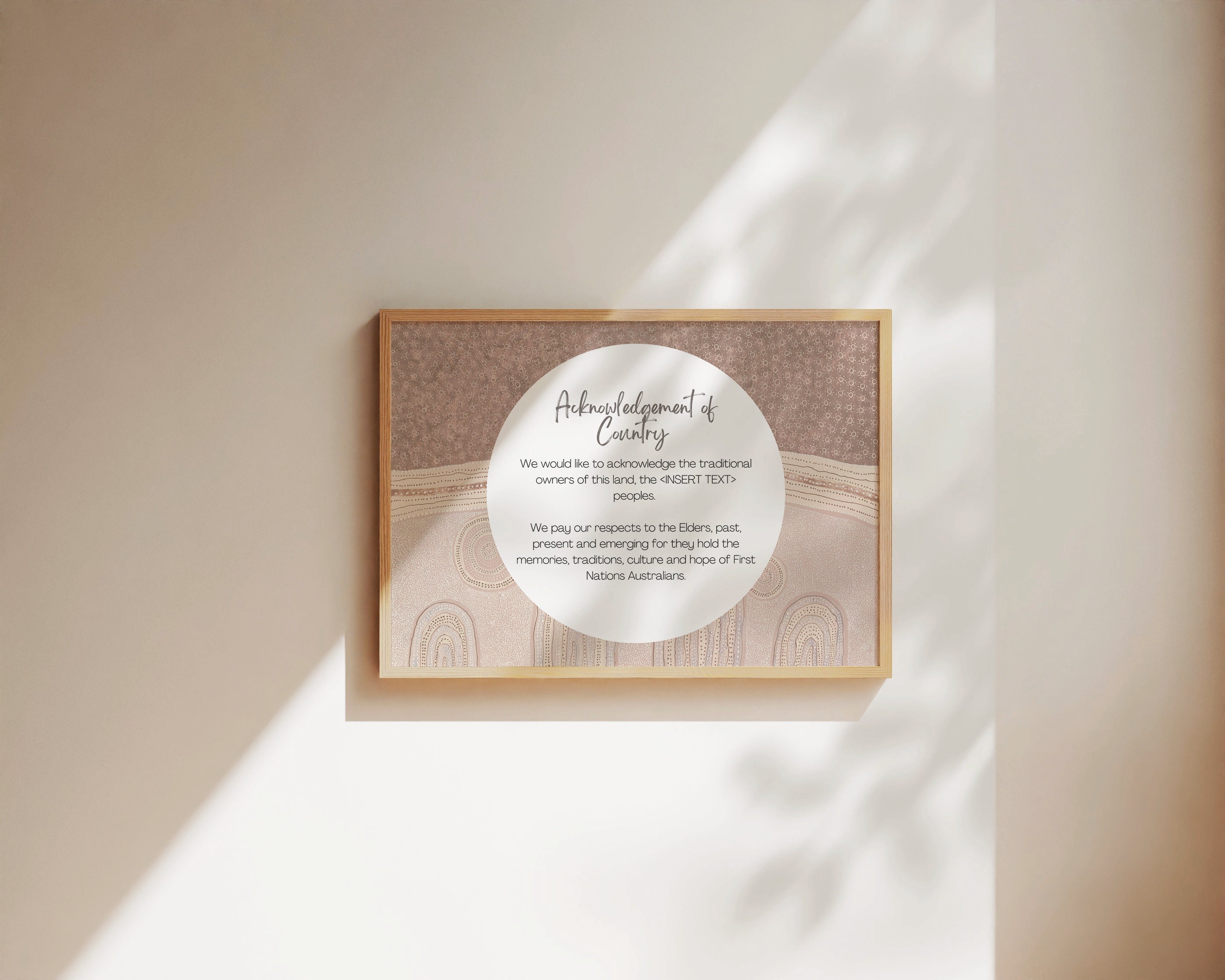 Aboriginal Art Downloadable Print Acknowledgment of Country - Etsy