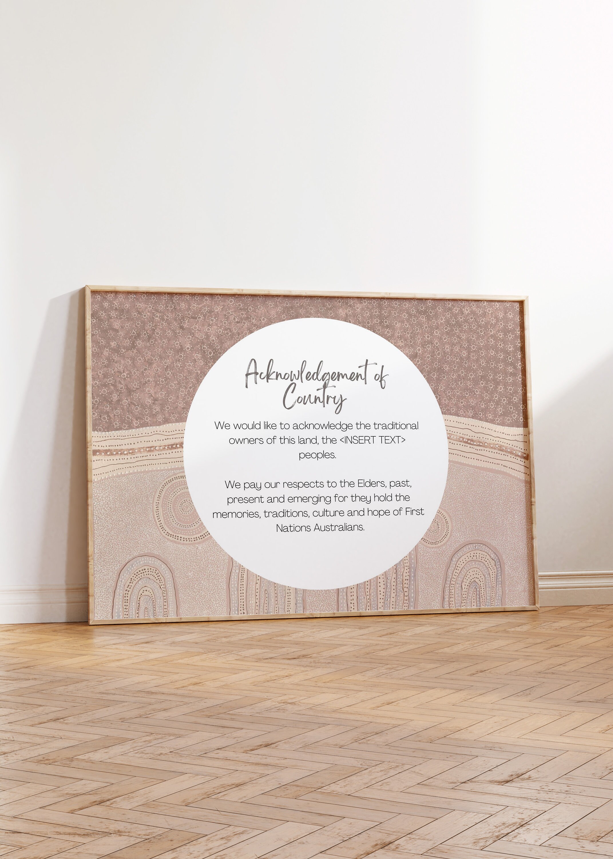 Aboriginal Art Downloadable Print Acknowledgment of Country - Etsy