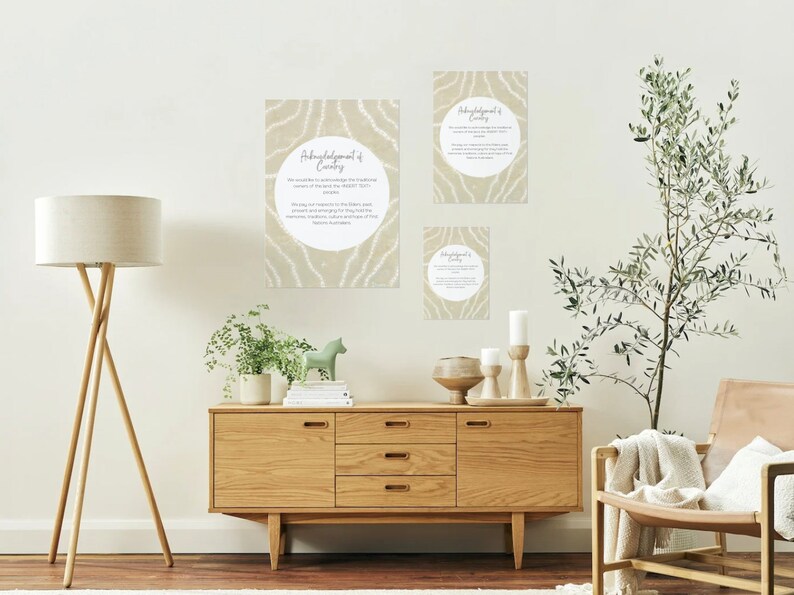 Aboriginal Art Downloadable Print Acknowledgment of Country - Etsy