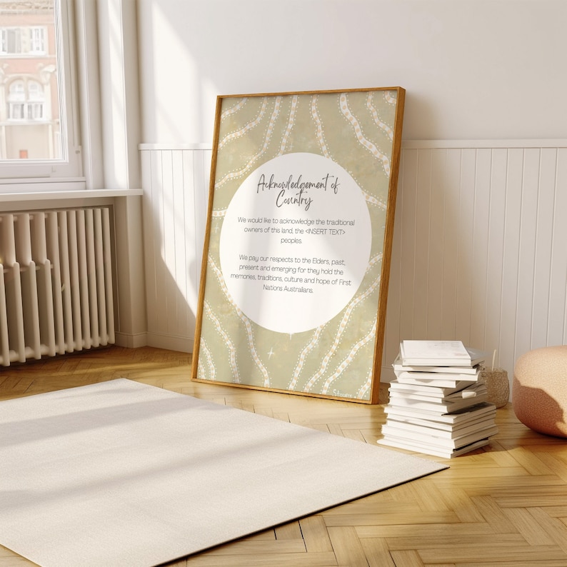 Aboriginal Art Downloadable Print Acknowledgment of Country - Etsy