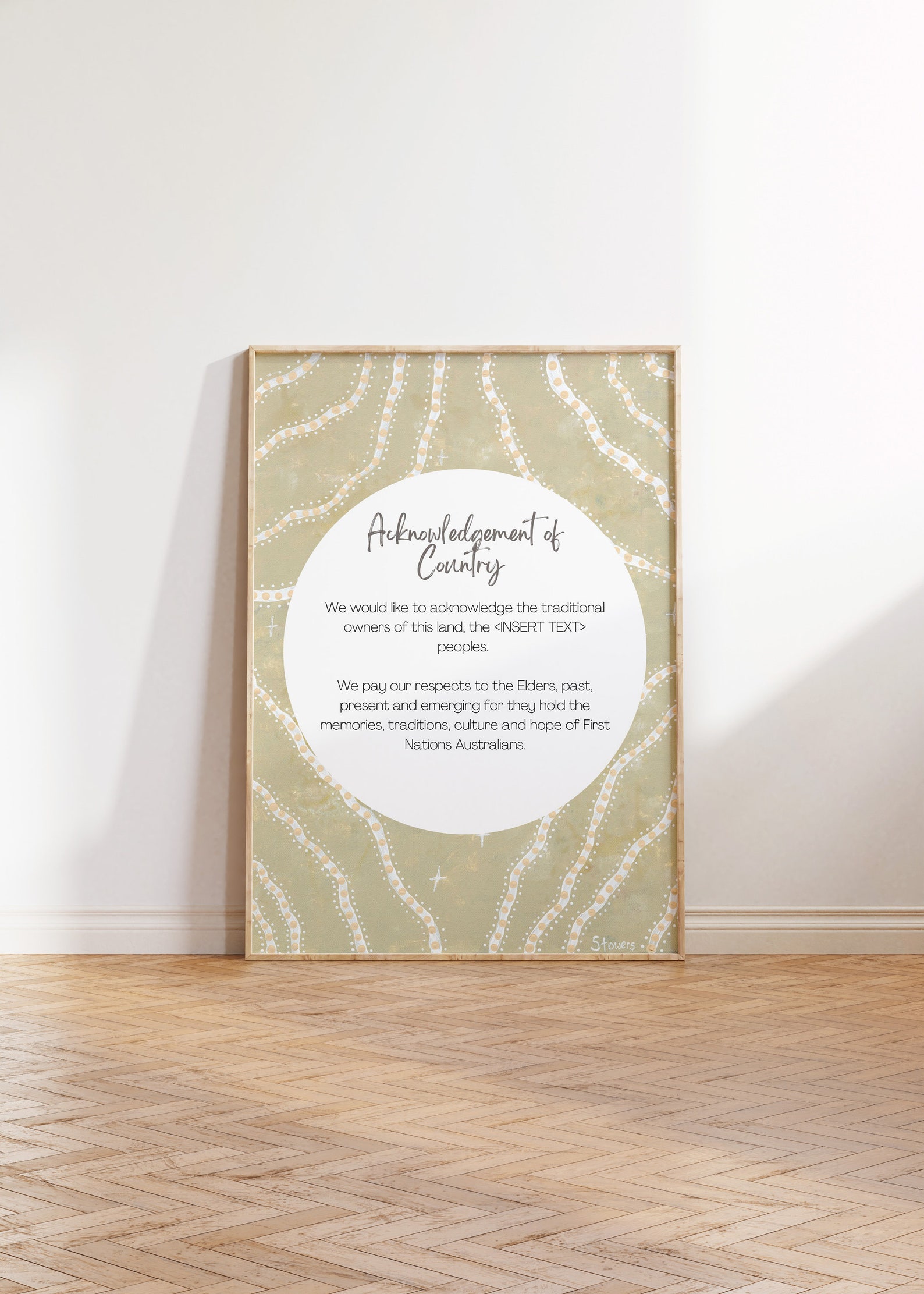 Aboriginal Art Downloadable Print Acknowledgment of Country - Etsy