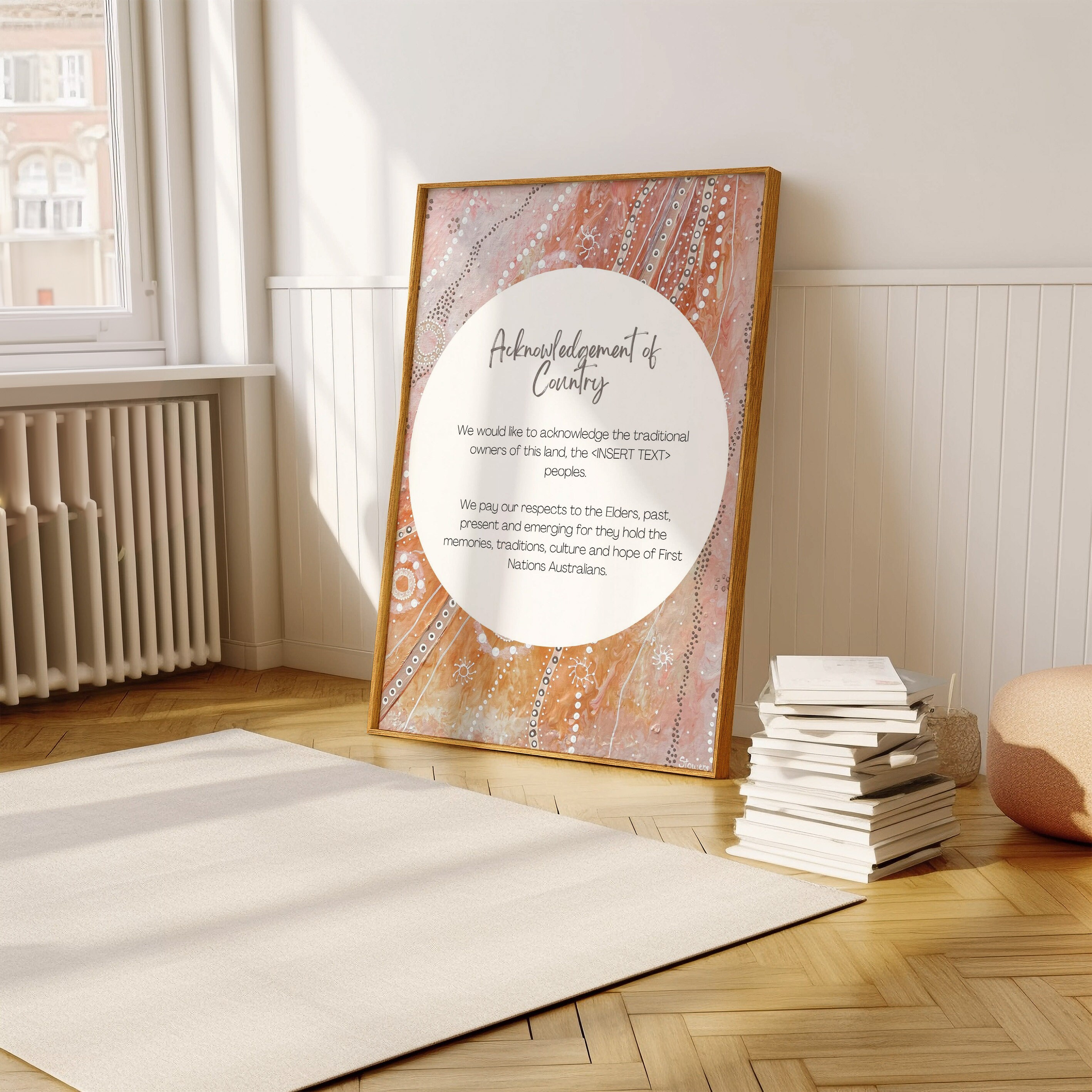 Aboriginal Art Downloadable Print Acknowledgment of Country - Etsy ...