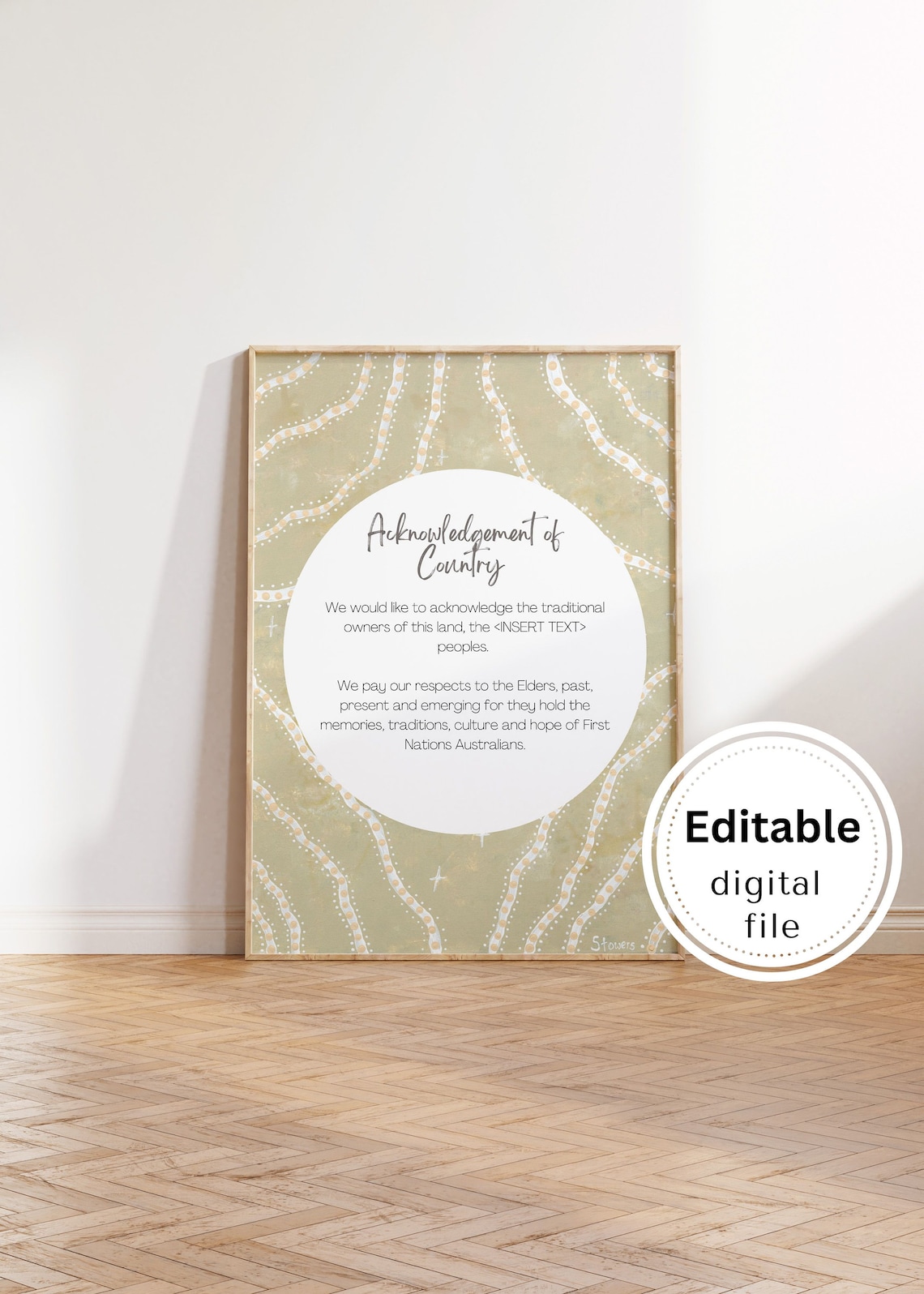 Aboriginal Art Downloadable Print Acknowledgment of Country - Etsy Canada