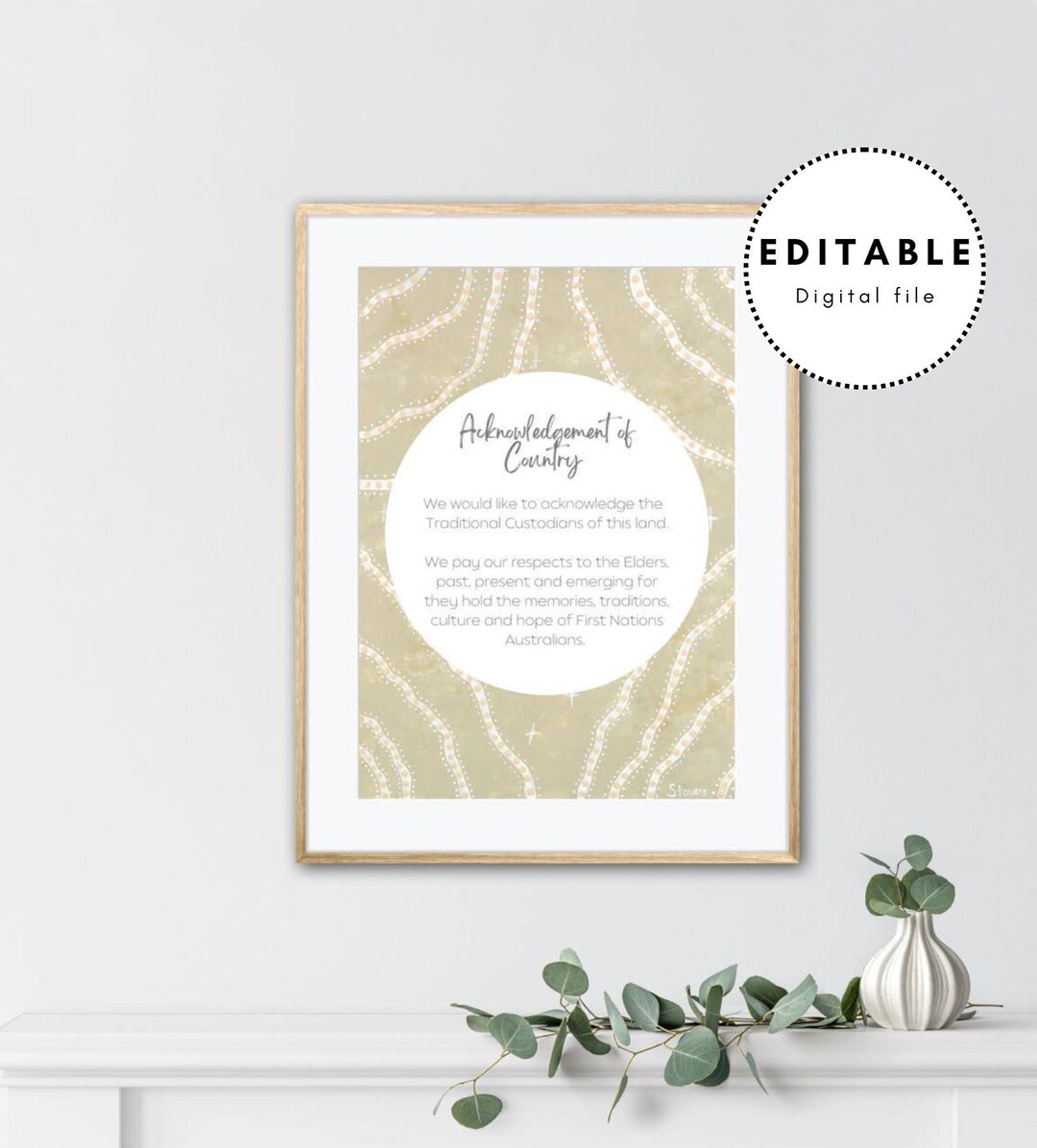 Editable Acknowledgement of Country Sign digital File - Etsy Australia