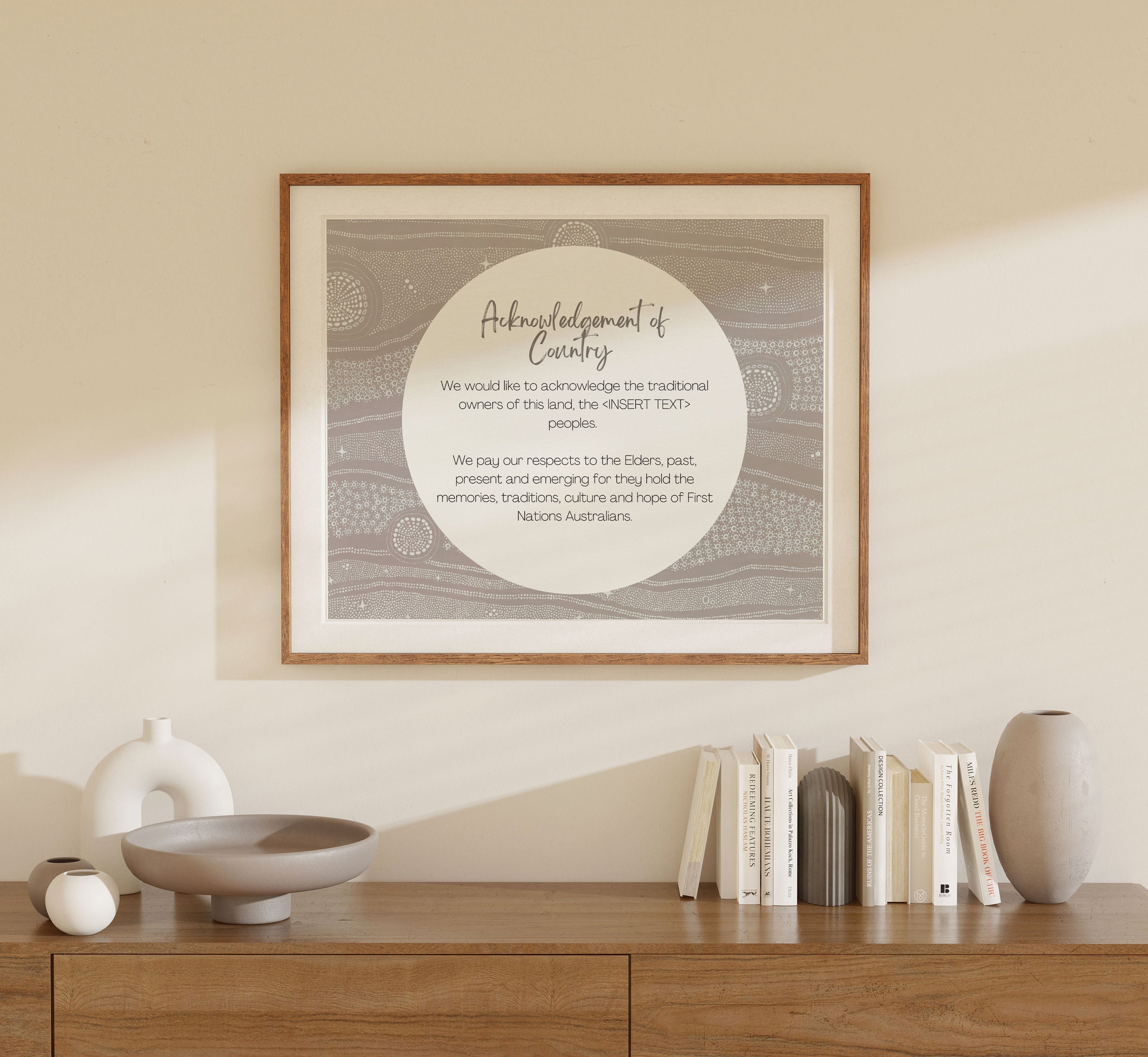 Aboriginal Art Downloadable Print Acknowledgment of Country - Etsy