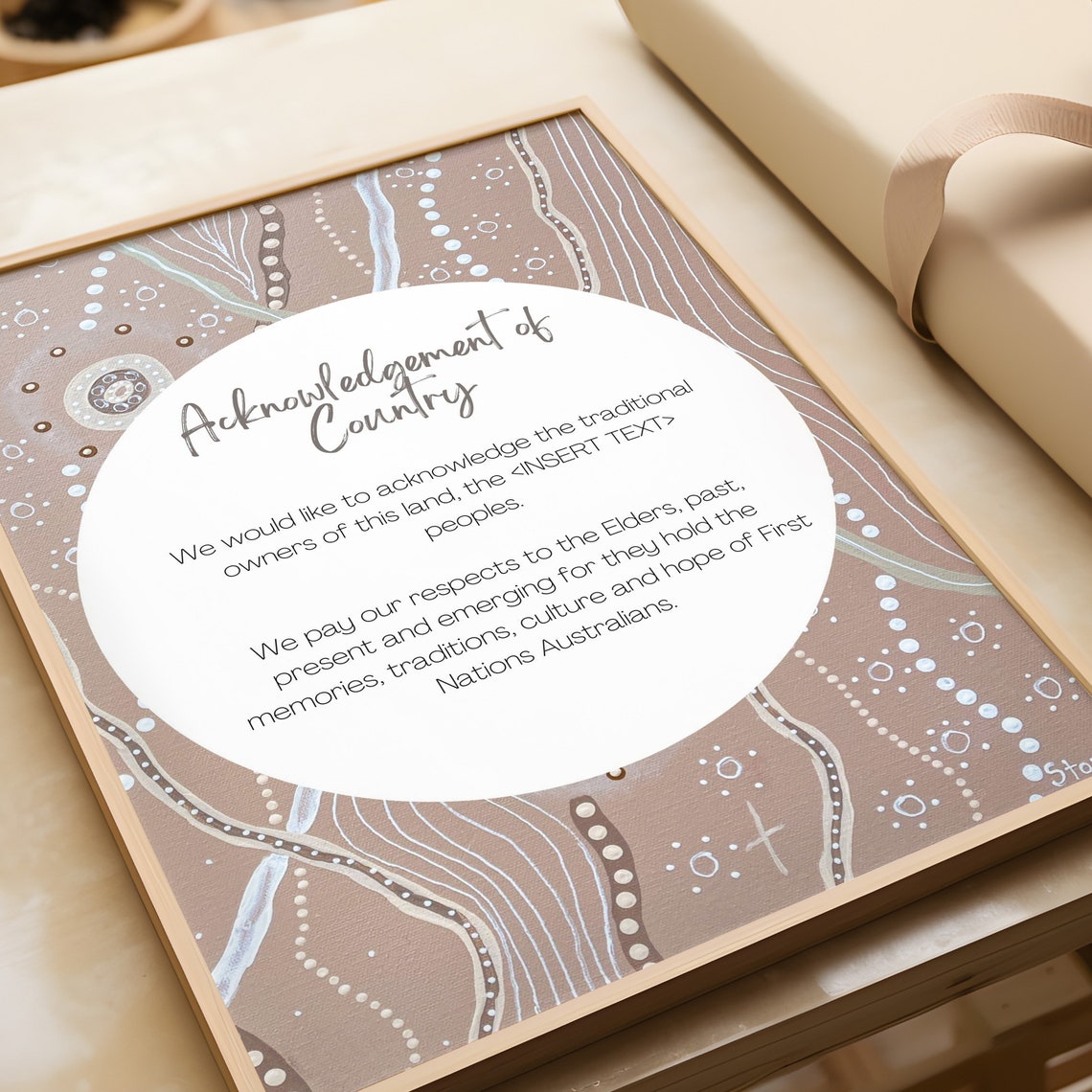 Aboriginal Art Downloadable Print Acknowledgment of Country - Etsy