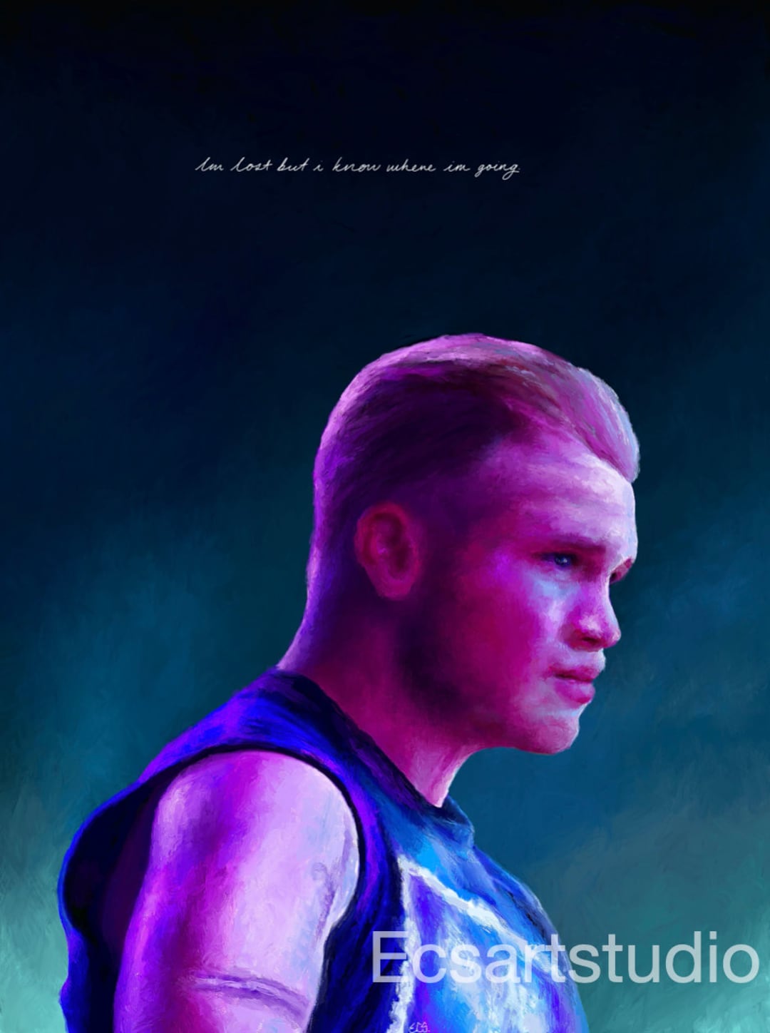 Zach Bryan Digital Portrait Art - Etsy