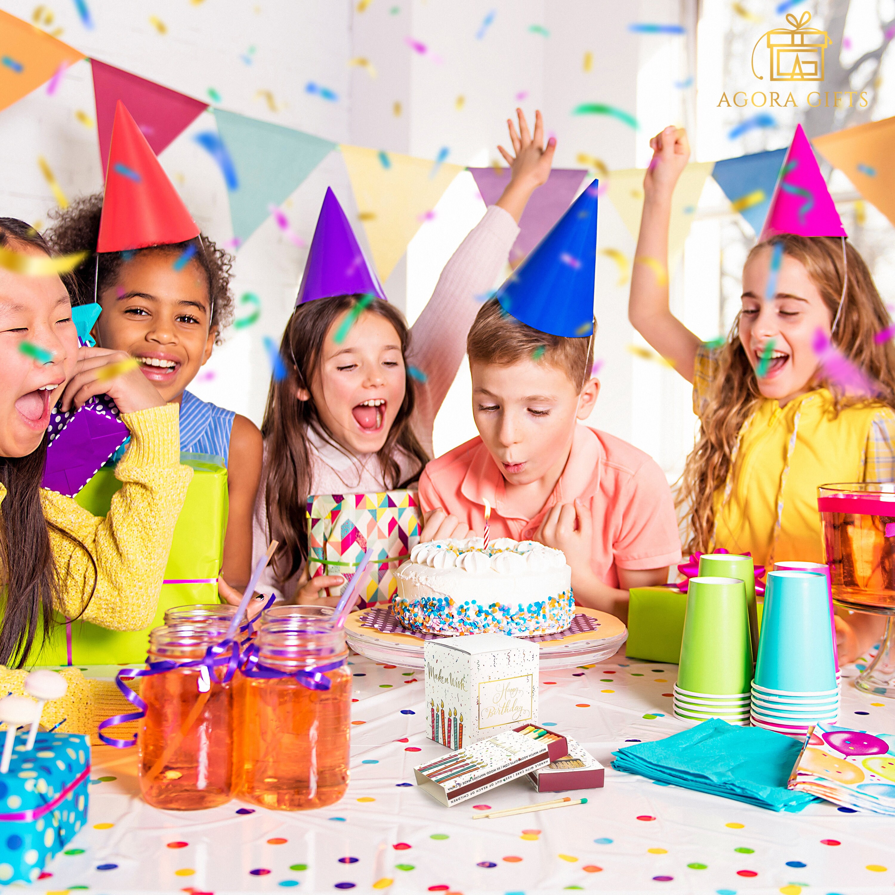 Happy Birthday Matches Box 4-inch Long Matches for Candles W/strike ...