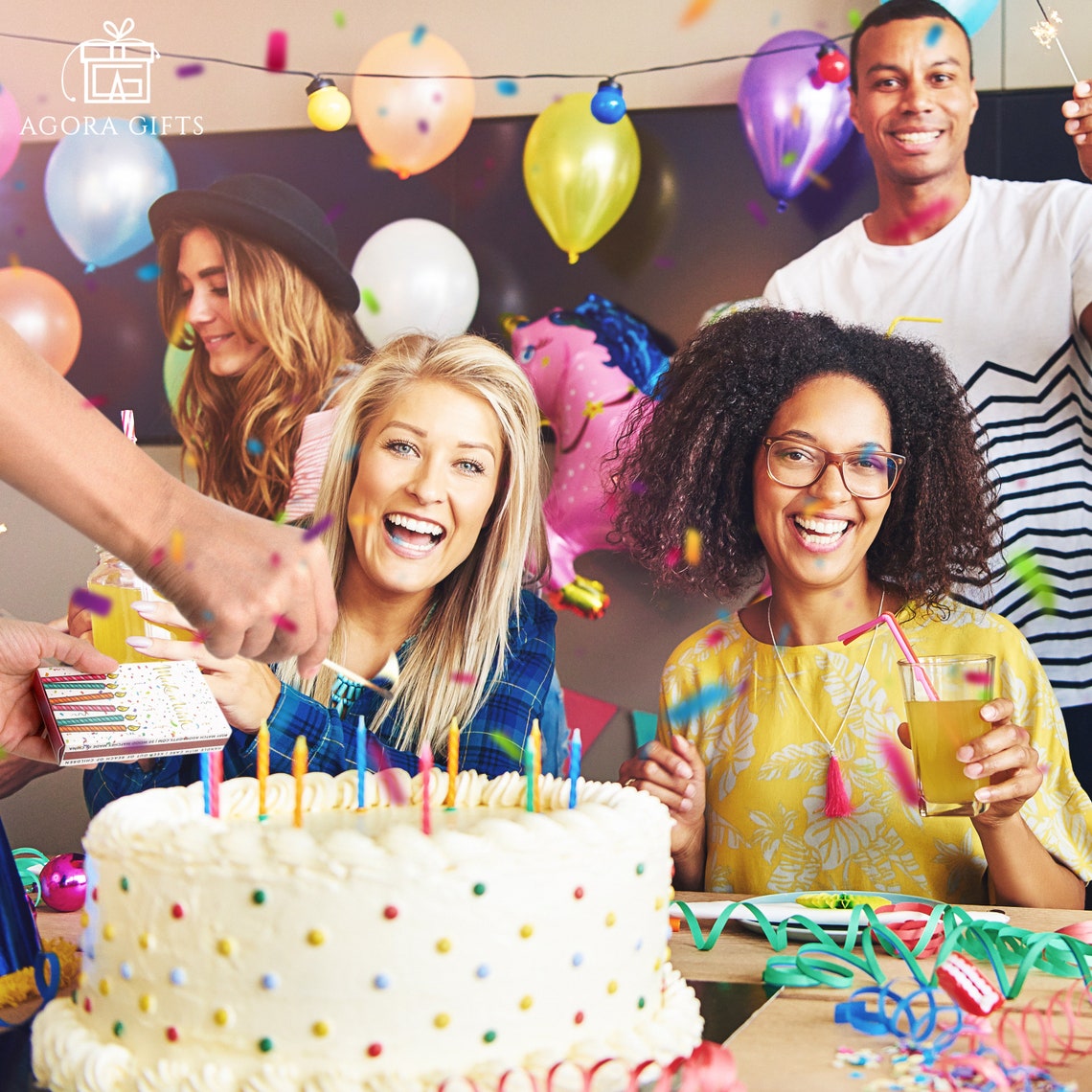 Happy Birthday Matches Box 4-inch Long Matches for Candles W/strike ...